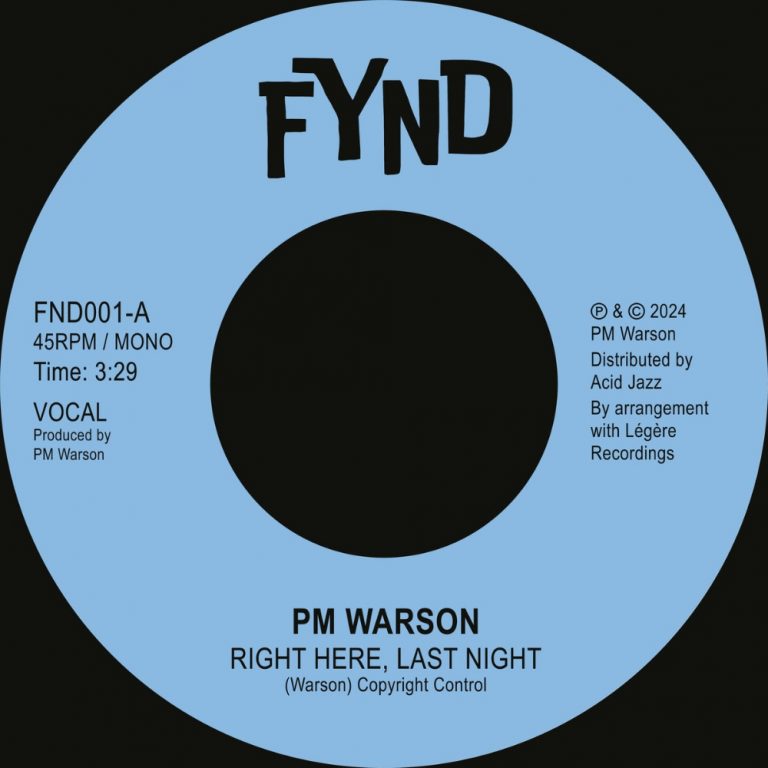 PM WARSON: Right Here, Last Night (Vinyl 7") - Monkeyboxing
